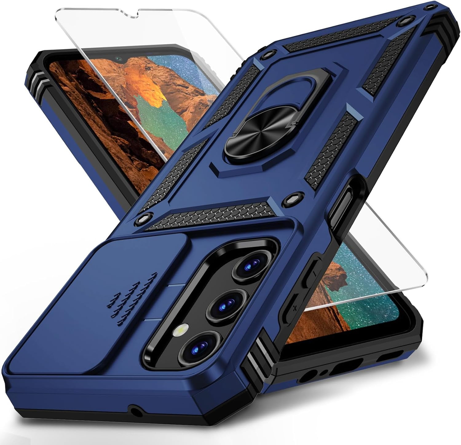 for Samsung Galaxy A25 5G Case with Camera Lens Cover, HD Screen ...