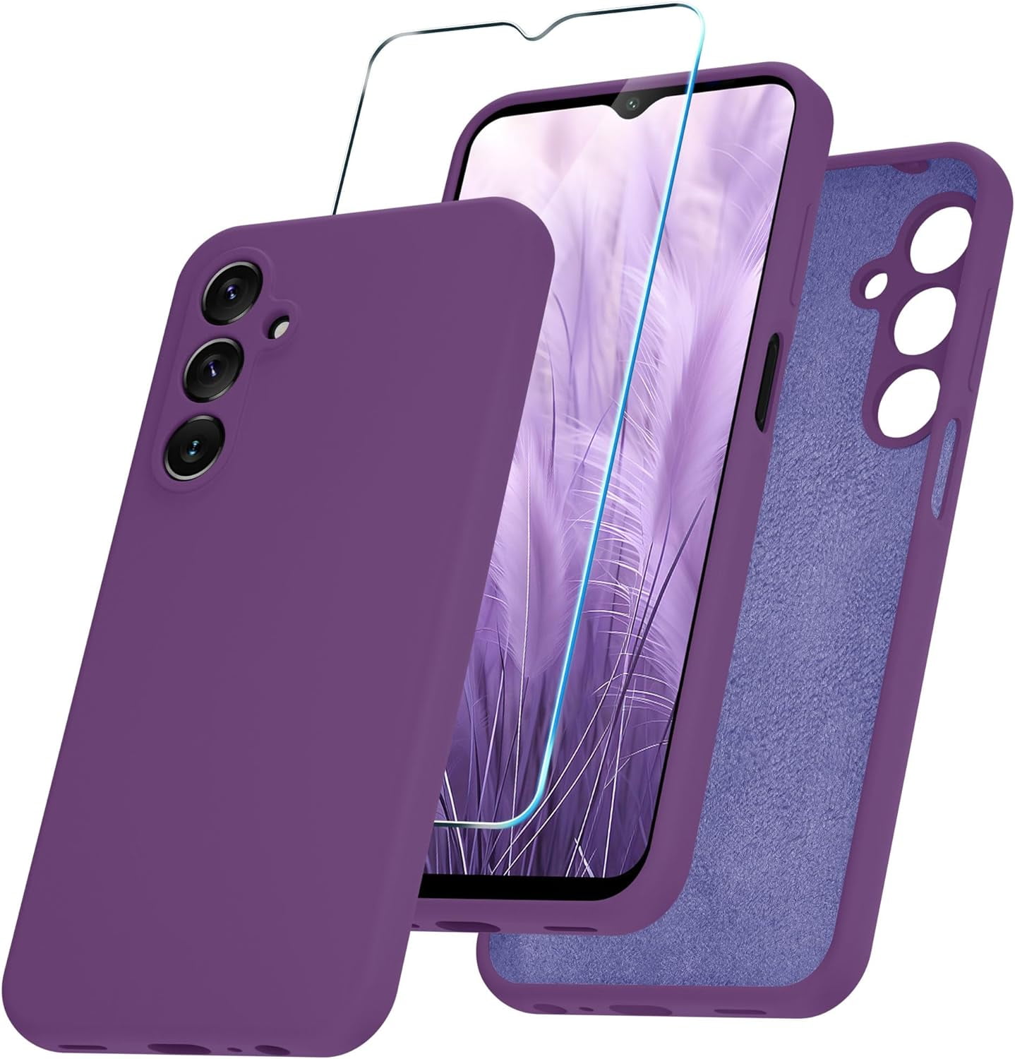 for Samsung Galaxy A25 5G Case, Silicone Phone Case with 1 Screen ...