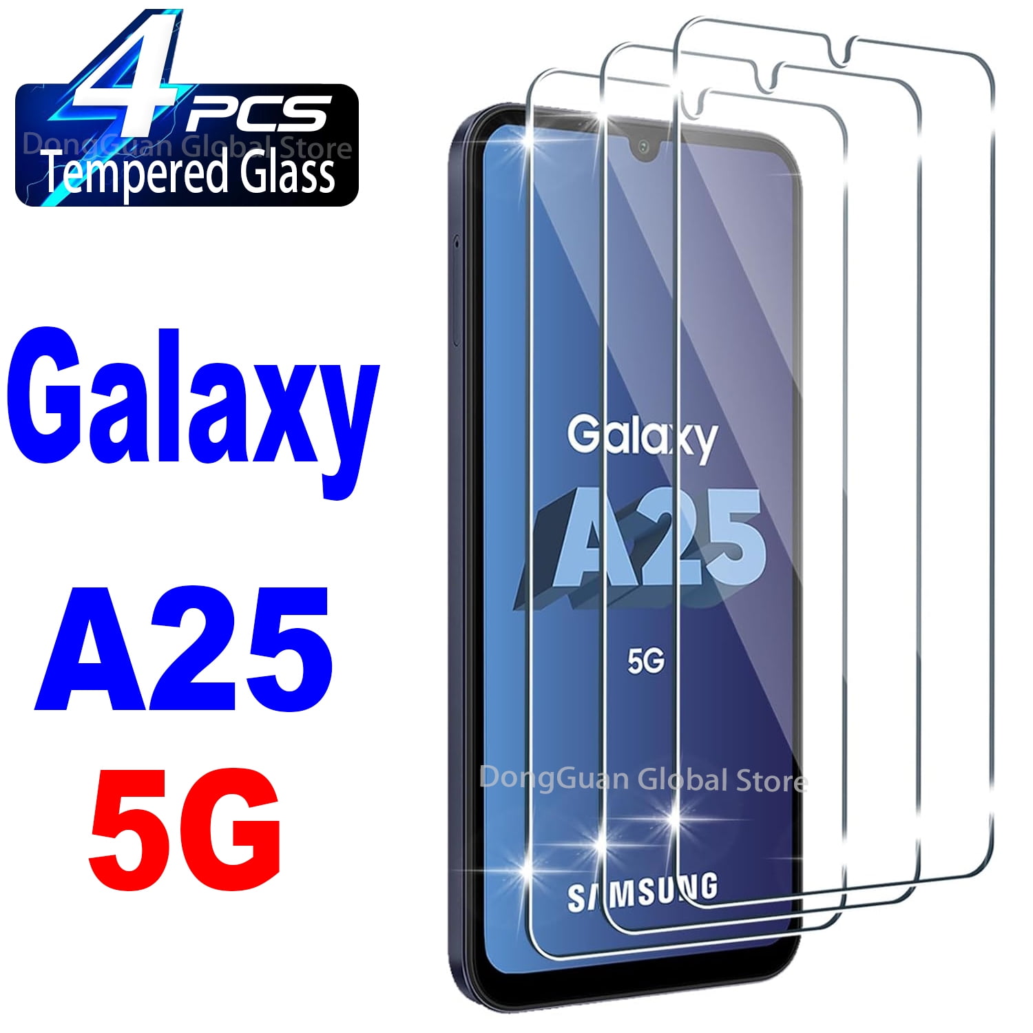 Samsung Galaxy A25 5G Full Tempered Glass Screen Protector Glass Film ...