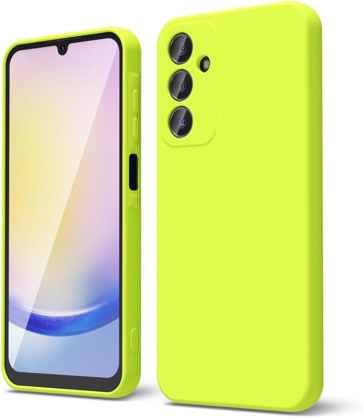 for Samsung Galaxy A25 5G Phone Case Liquid Silicone, Neon Bright Solid ...