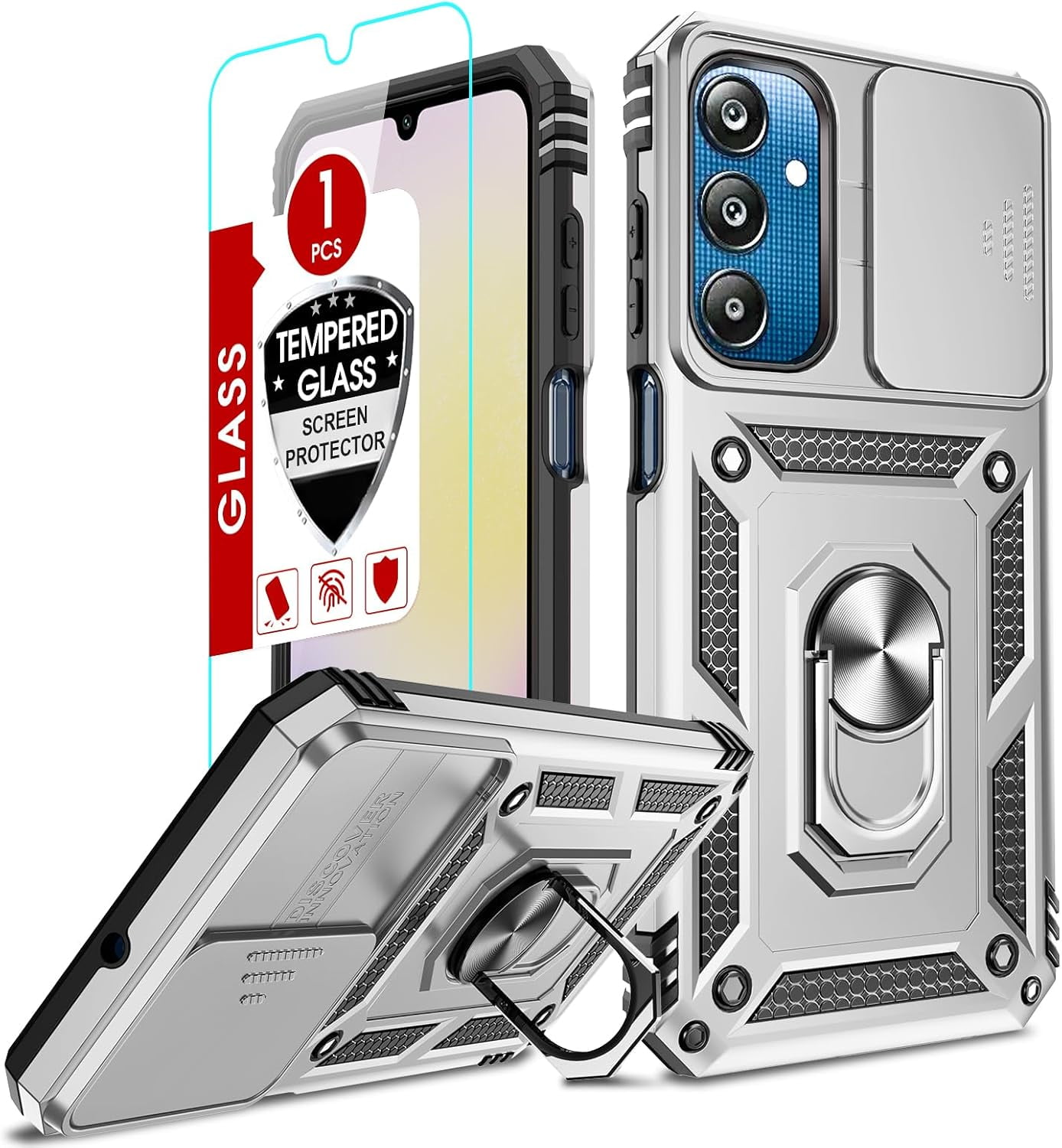 for Samsung Galaxy A25 Case, Case for Samsung A25 5G Phone with Slide ...