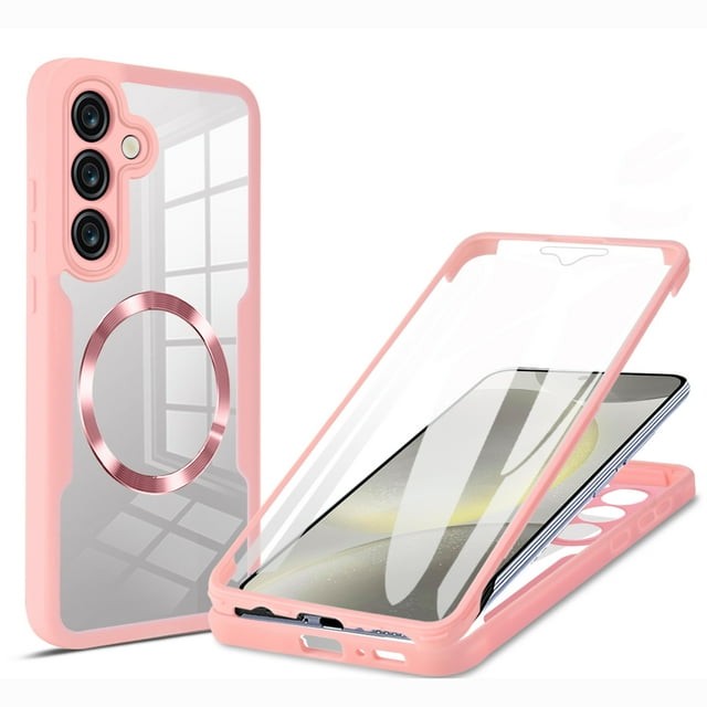 for Samsung Galaxy A26 5G Clear Case with Built-in Screen Protector ...