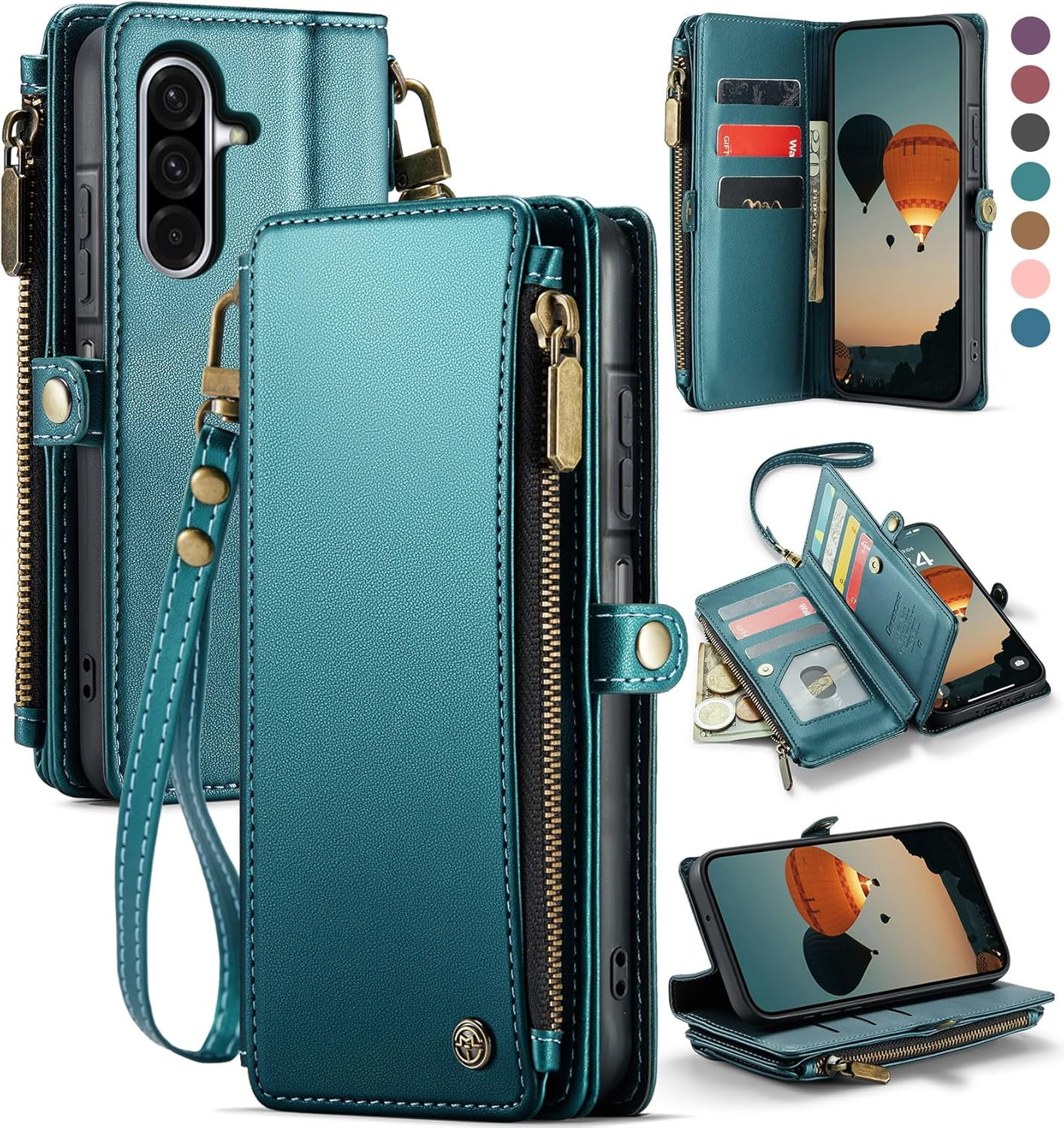 Samsung Galaxy A26 5G Kickstand Wallet Leather Cell Phone Case with ...