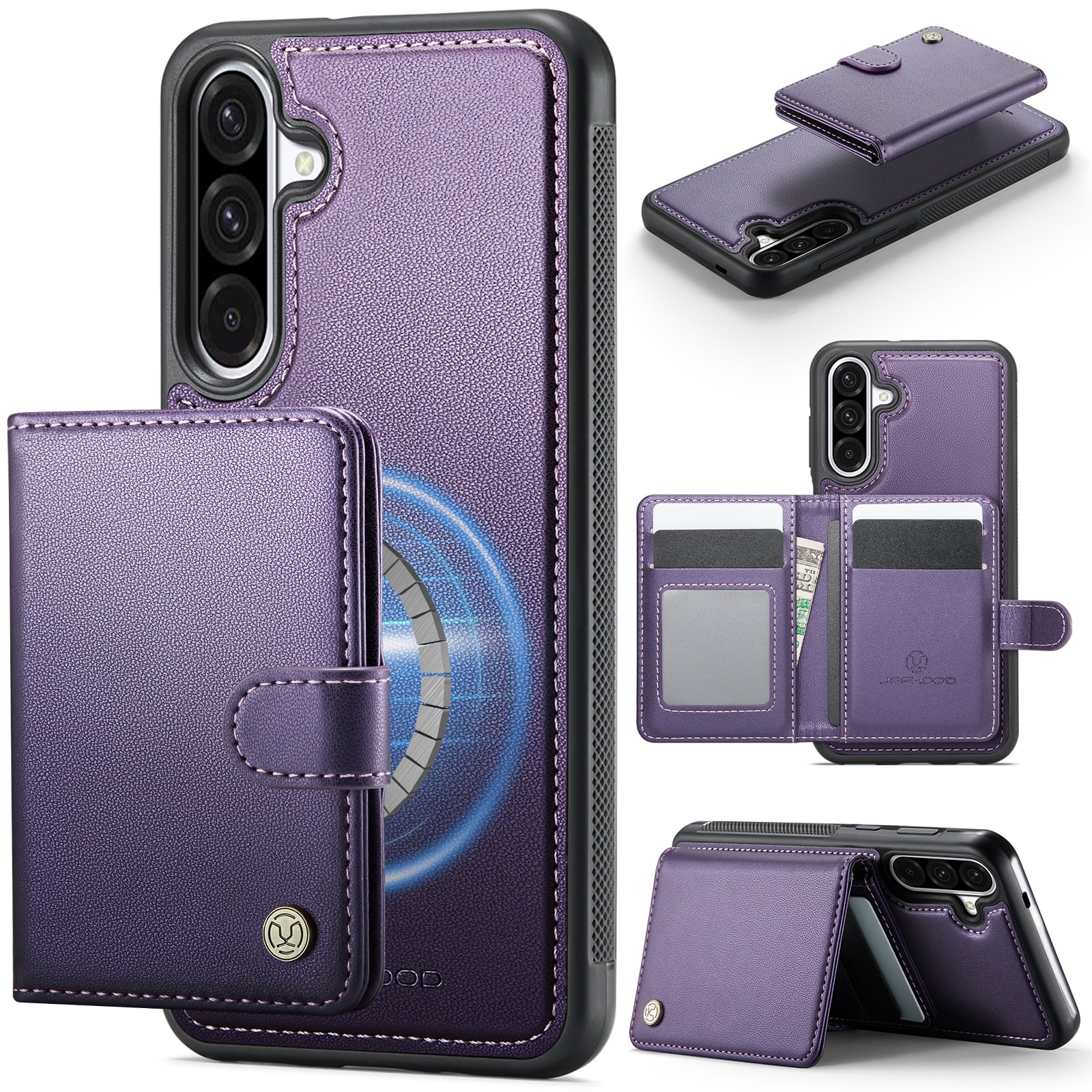 for Samsung Galaxy A26 5G Wallet Case with Detachable Magnetic Card ...