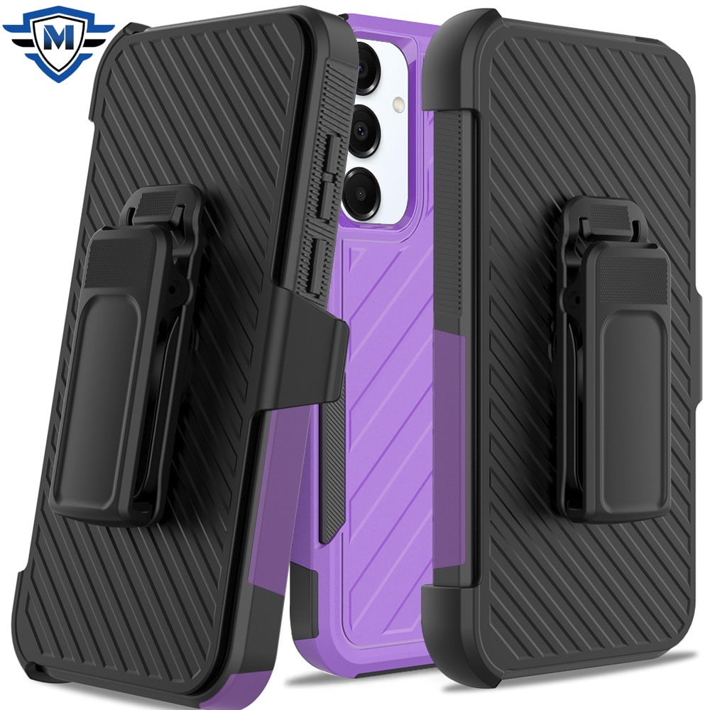For Samsung Galaxy A26 Premium Tough Hybrid Case with Belt Clip Holster ...