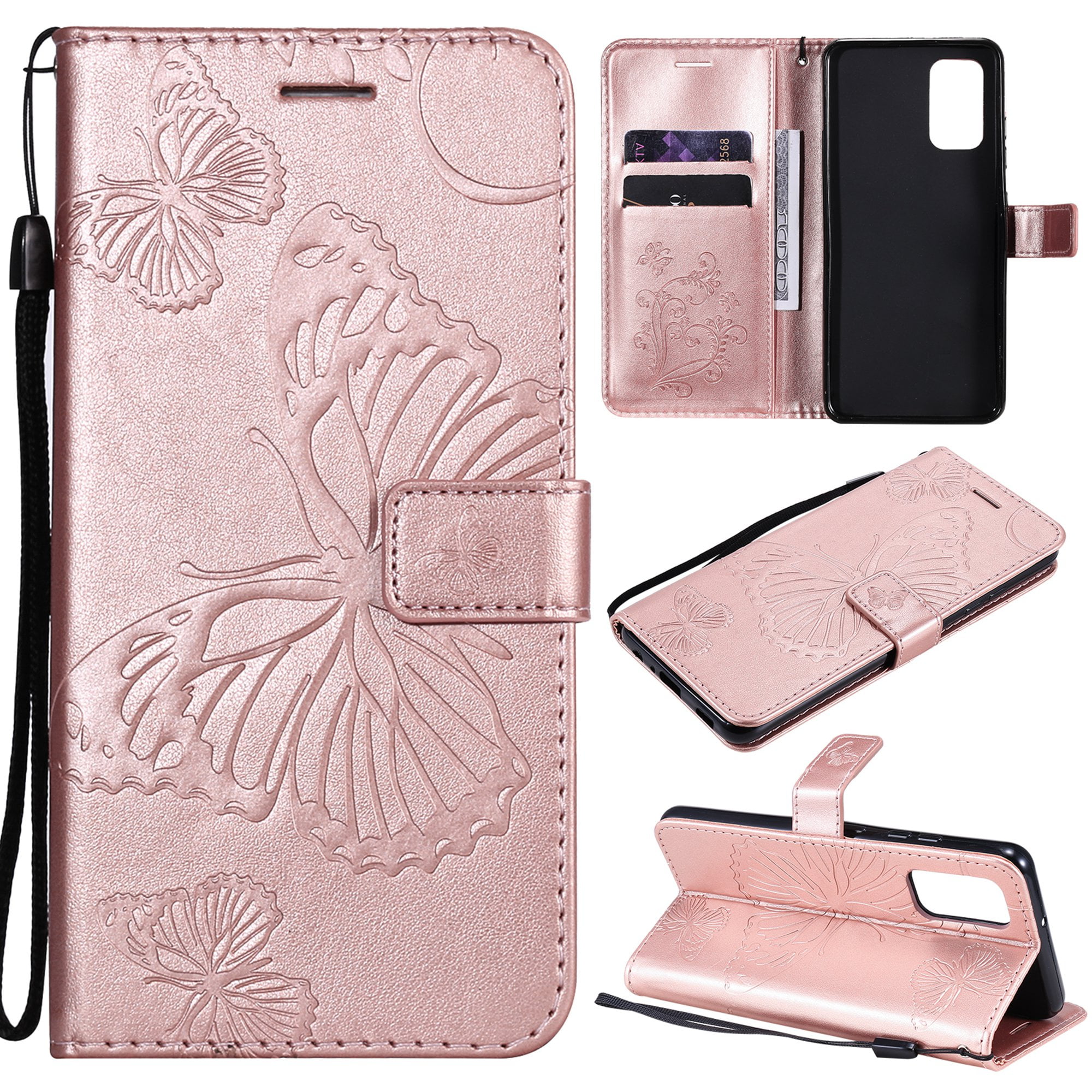 Samsung Galaxy A32 5G Wallet Case, Dteck Embossed Butterfly PU Leather Folio Flip Phone Case ...