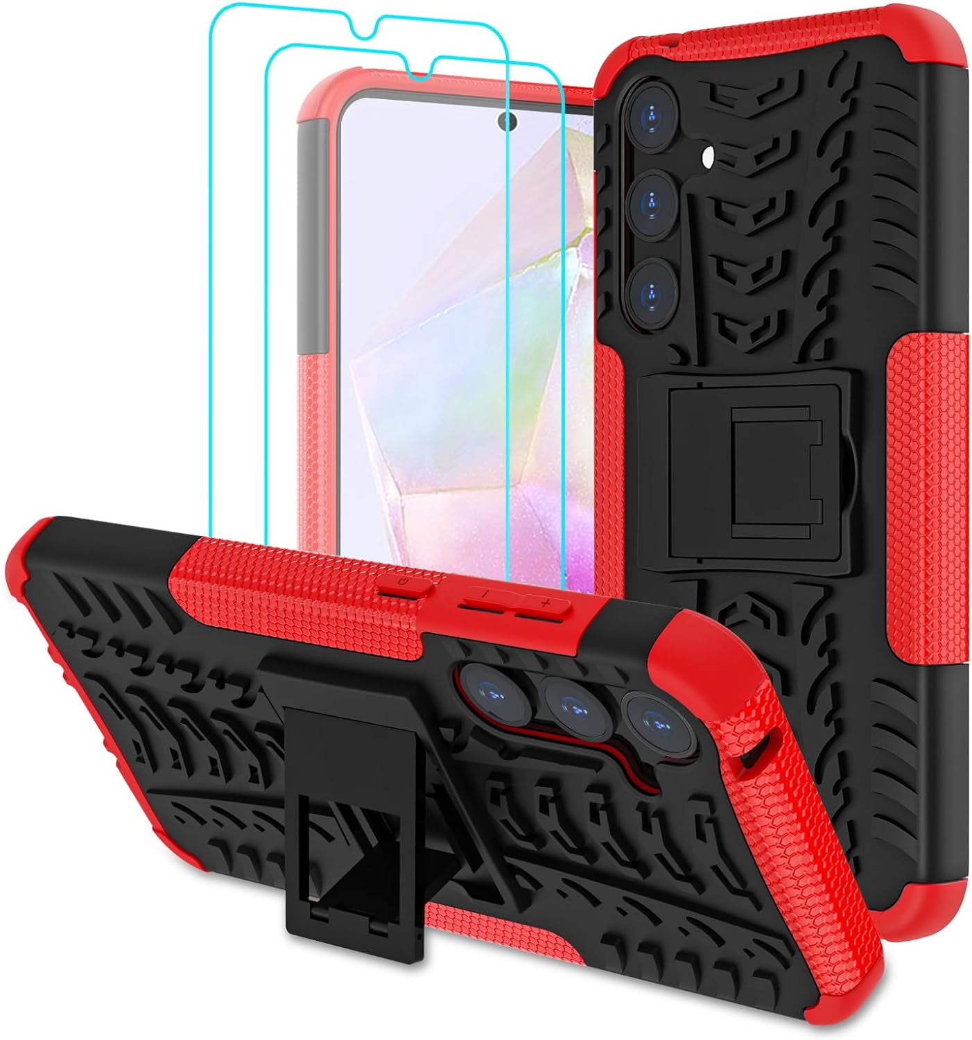 for Samsung Galaxy A35 5G Case with 2 Pack Screen Protector, Dual Layer ...