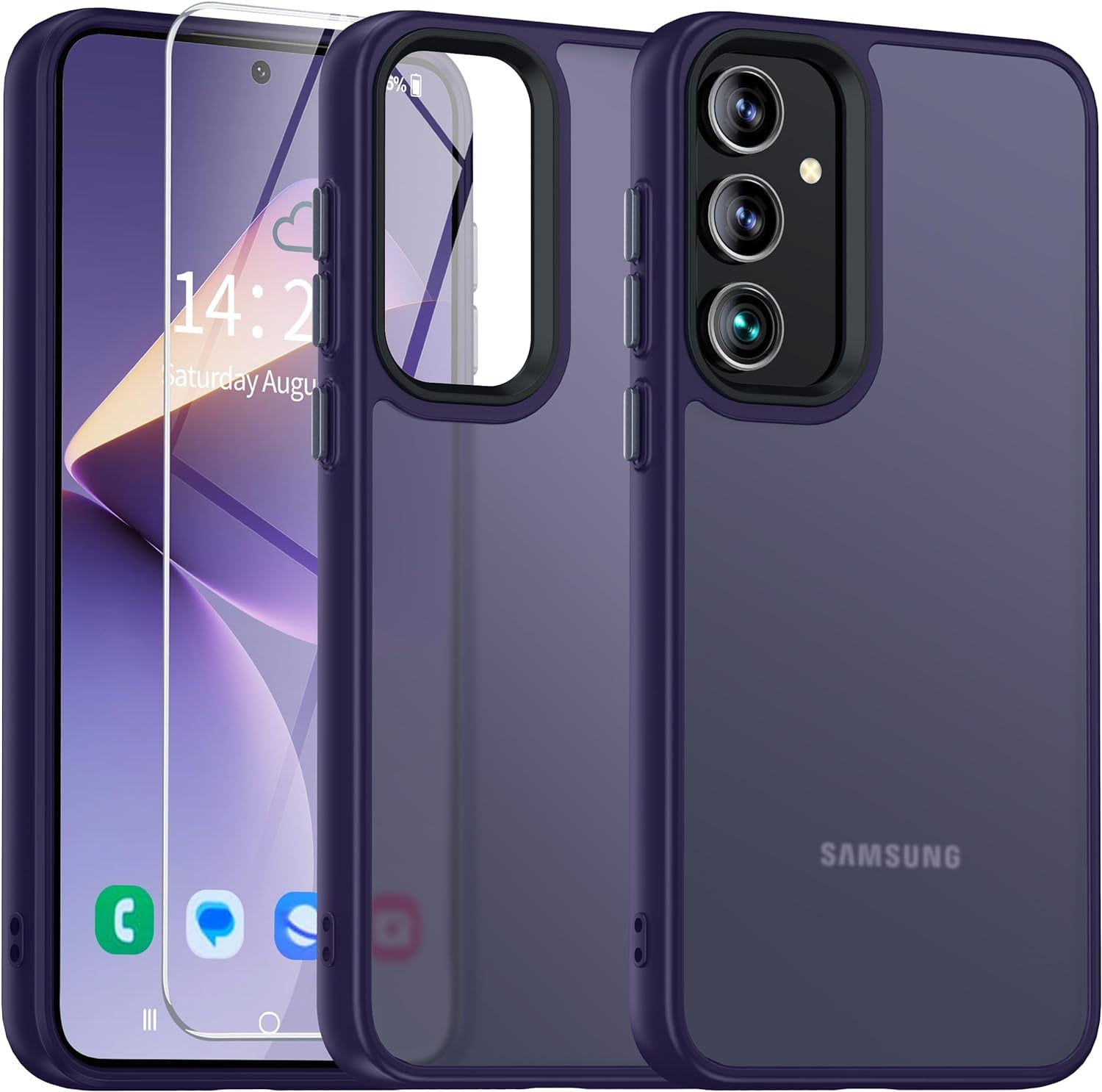 for Samsung Galaxy A35 5G Case Matte,[Frosted Translucent] Samsung A35 ...