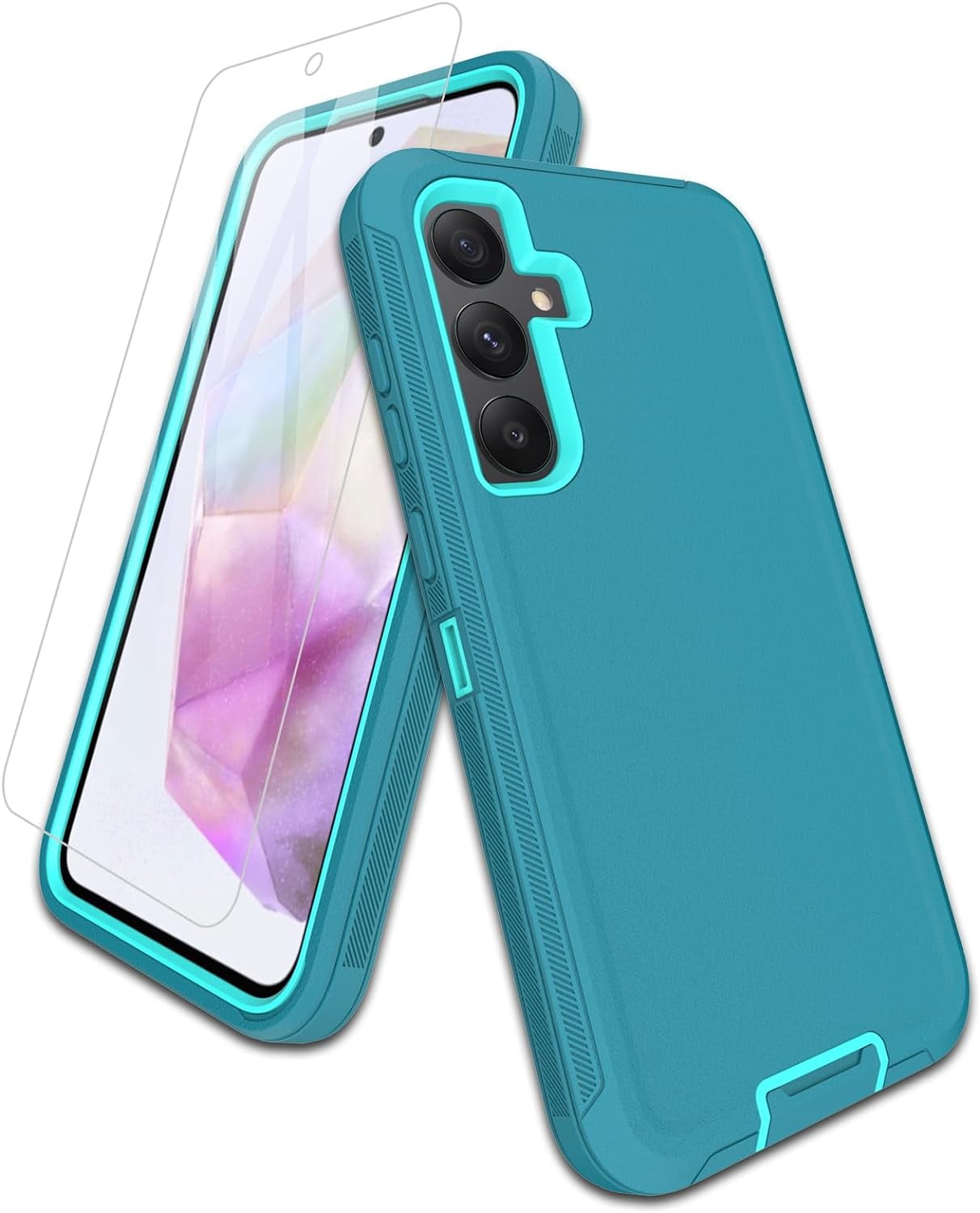 for Samsung Galaxy A35-5G Case, with Screen Protector, Port Protection ...