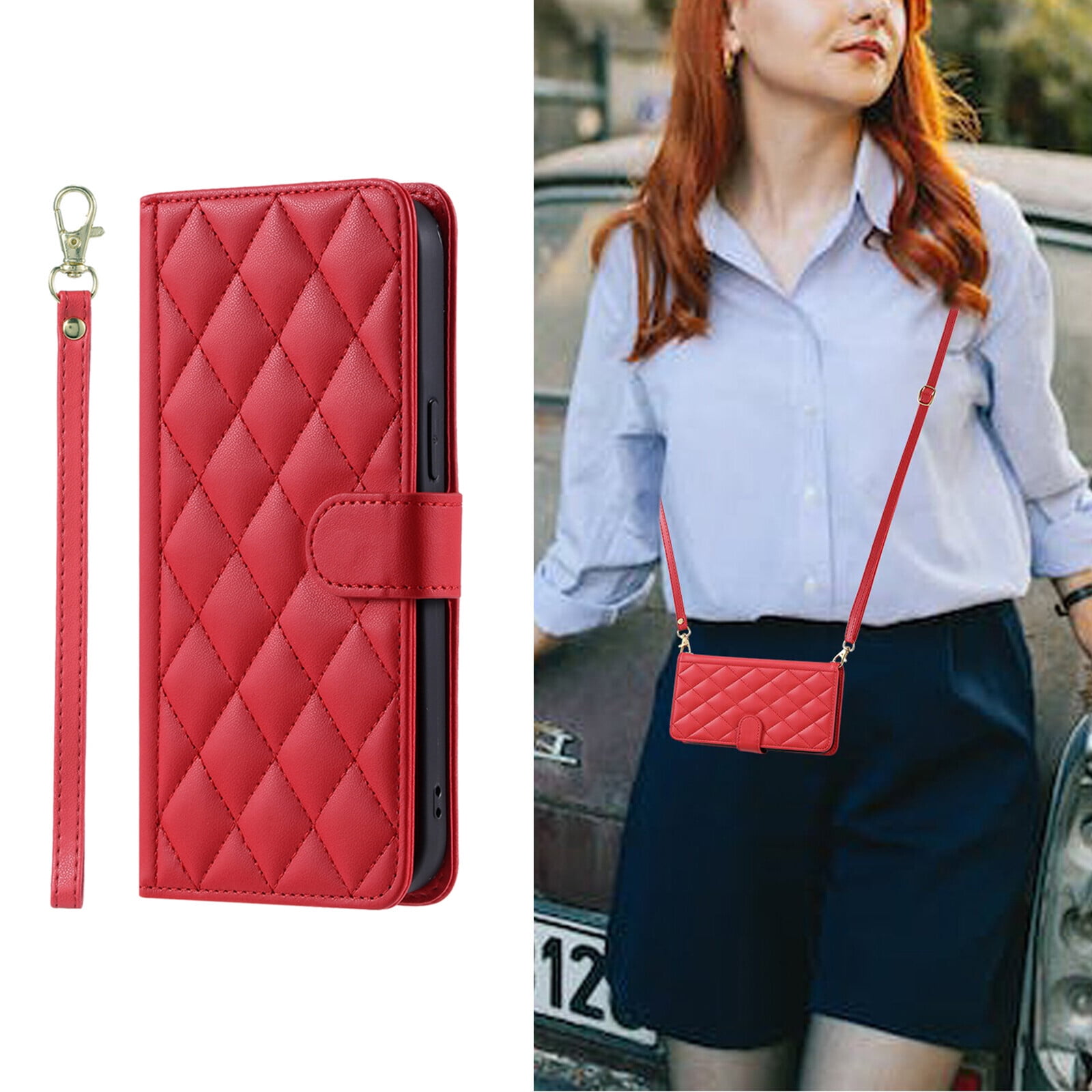 Samsung Galaxy A35 5G Case ,Wallet Cover Crossbody Lanyard Shoulder Neck Strap Case for Samsung ...
