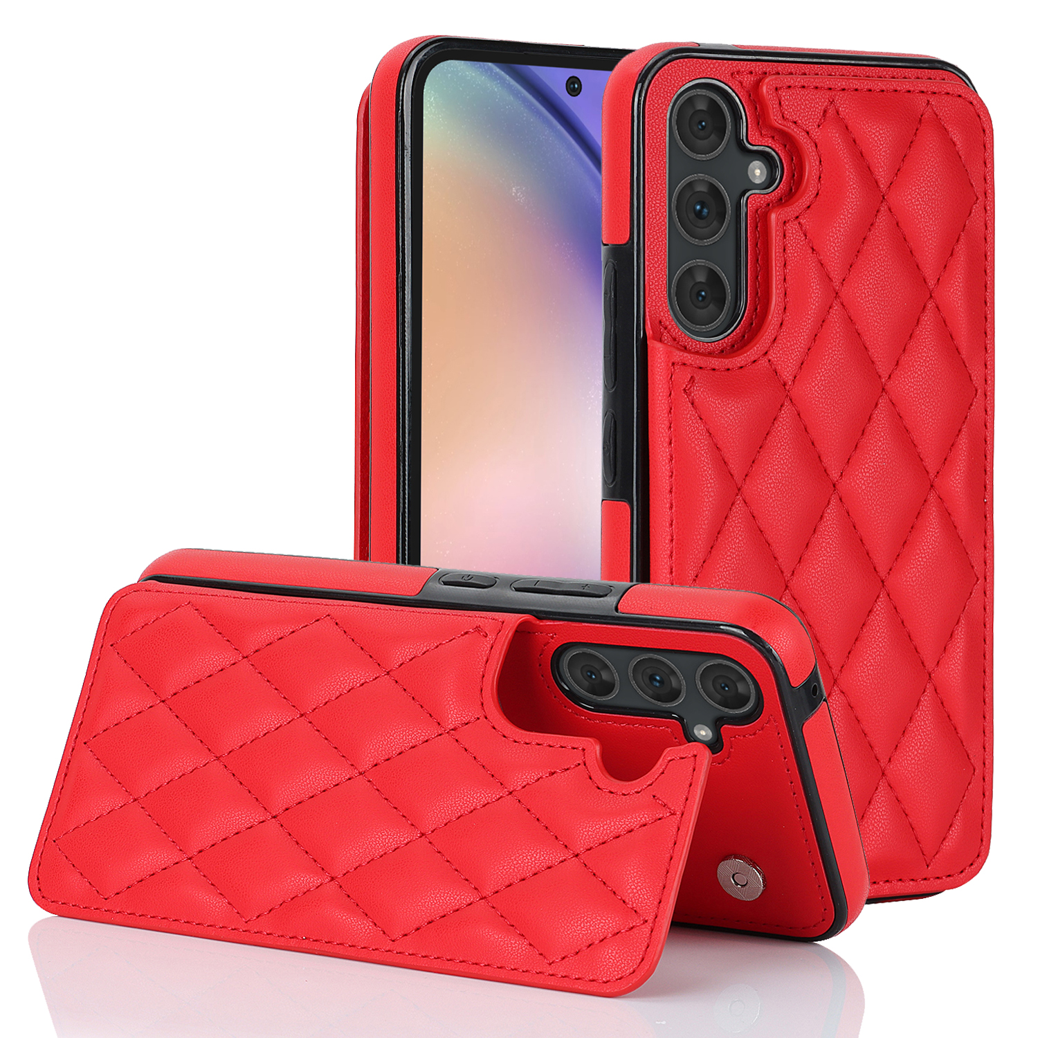 for Samsung Galaxy A35 Case, Wallet Card Slots RFID Blocking Luxury PU ...