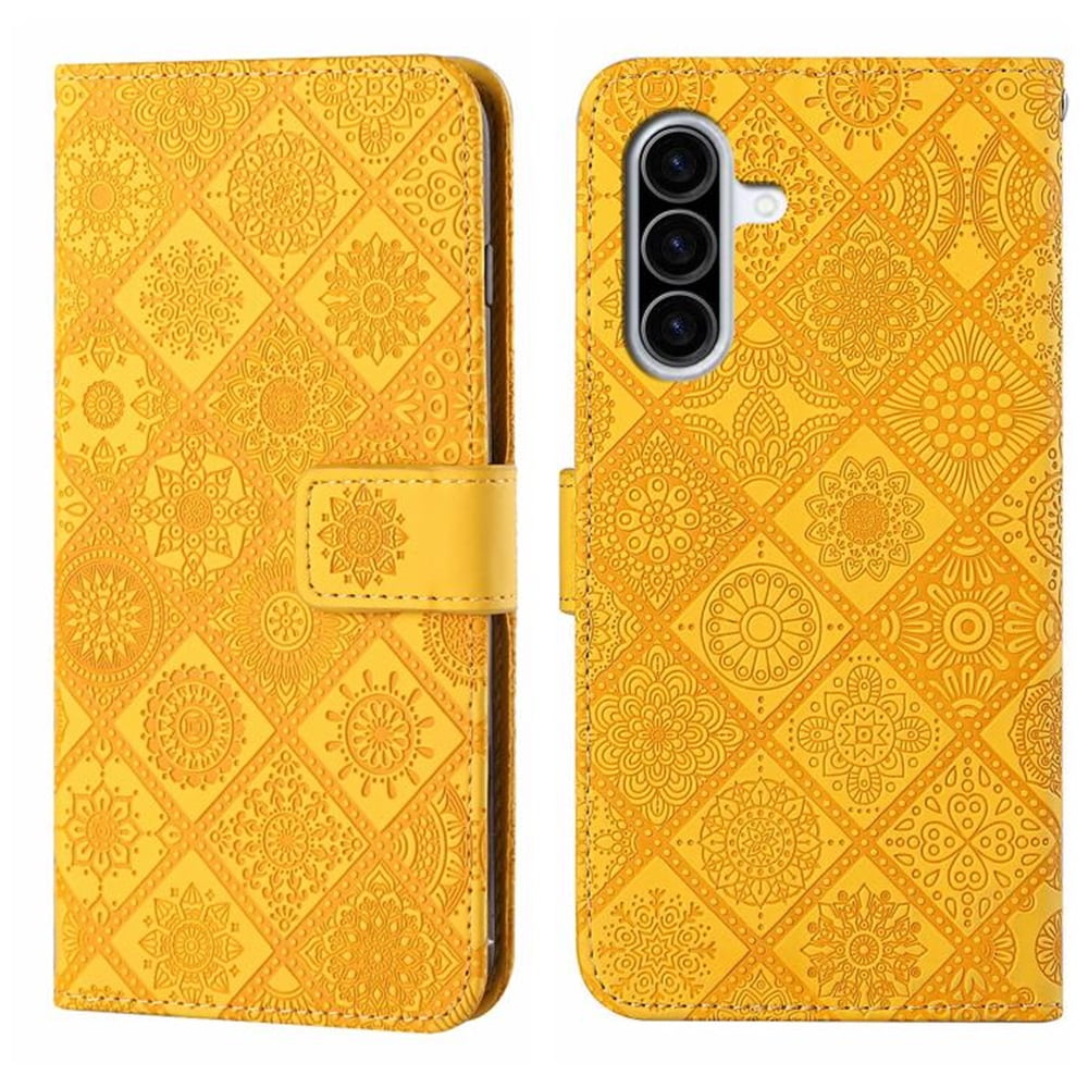 For Samsung Galaxy A36 5G 6.7" Ethnic Wind Embossed Strong Magnetic ...
