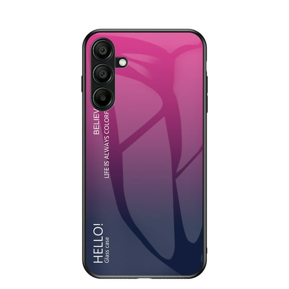 for Samsung Galaxy A36 5G Case,Tempered Glass Gradient Color Pattern ...