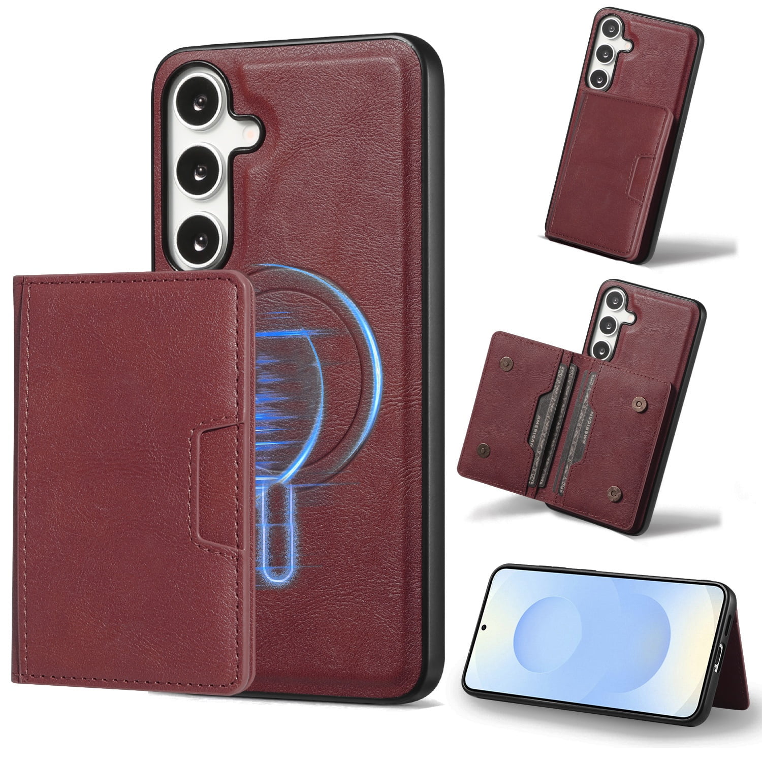 for Samsung Galaxy A37 Wallet Case, 2-in-1 Detachable Back Magnetic ...