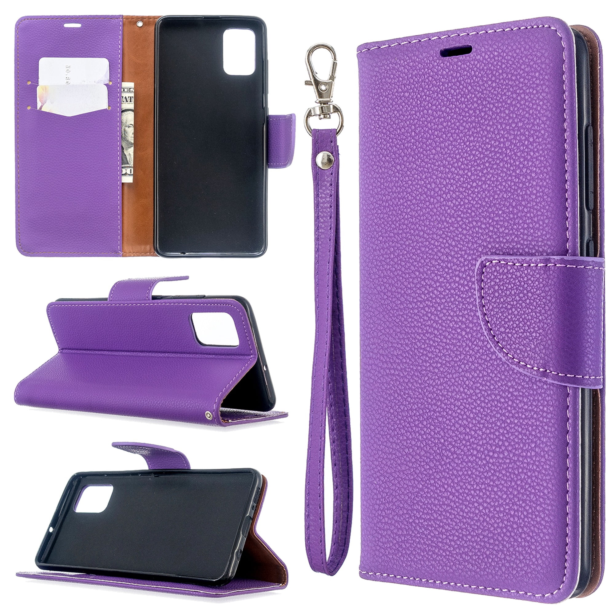 Samsung Galaxy A51 Case, Dteck Litchi Pattern PU Leather Magnetic Flip ...
