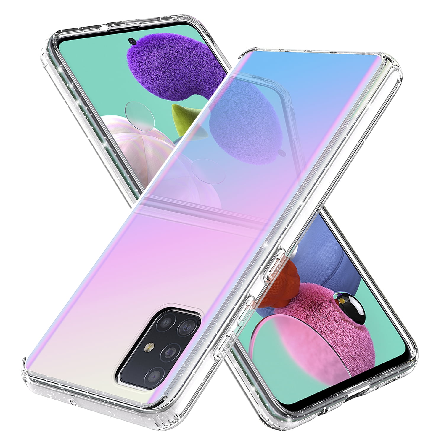 Samsung Galaxy A51 Case (NOT For A51 5G), KAESAR Hybrid Bling Glitter ...