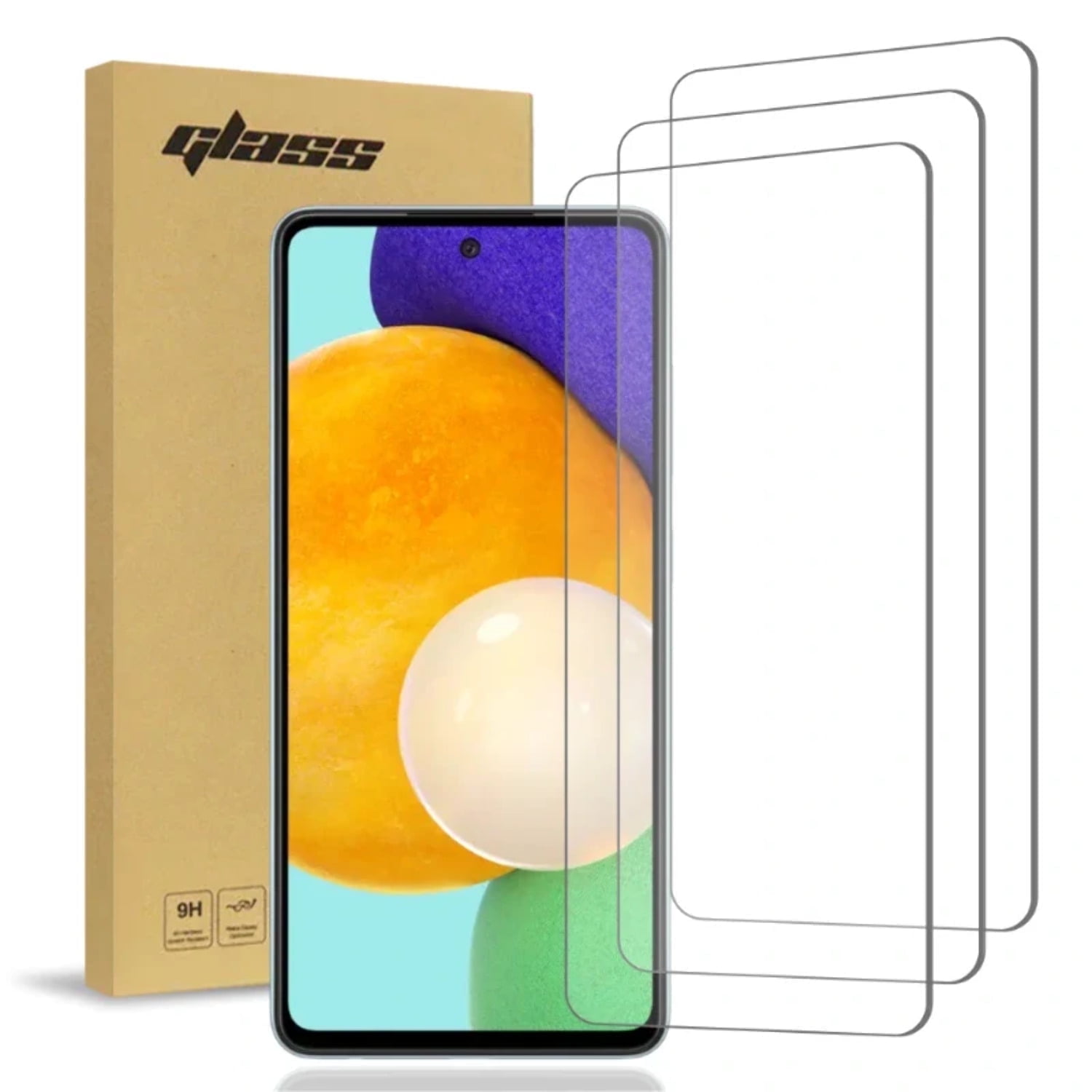 Samsung Galaxy A52 5G, 3-Pack Ultra-Thin 9H Hardness 2.5D Glass Screen ...