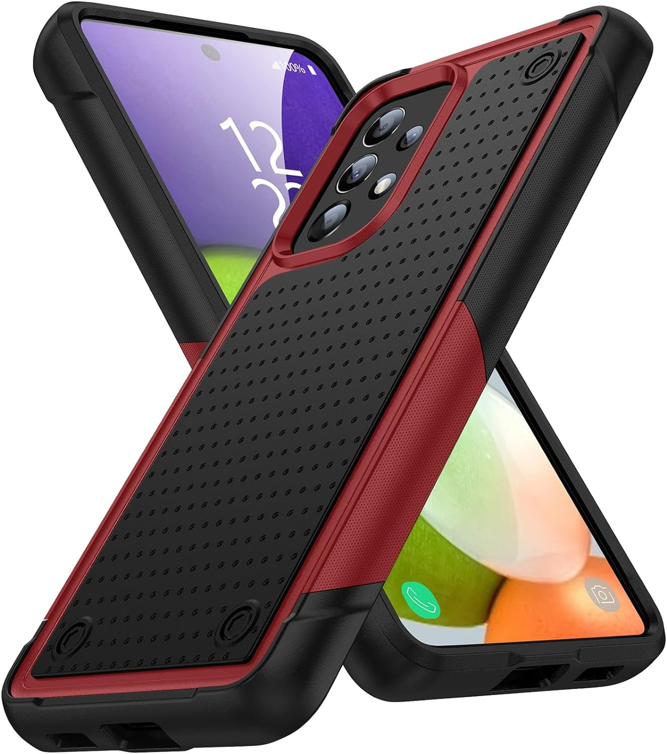 for Samsung Galaxy A52 5G Case 2 in 1 Gift Militay Grade Drop ...