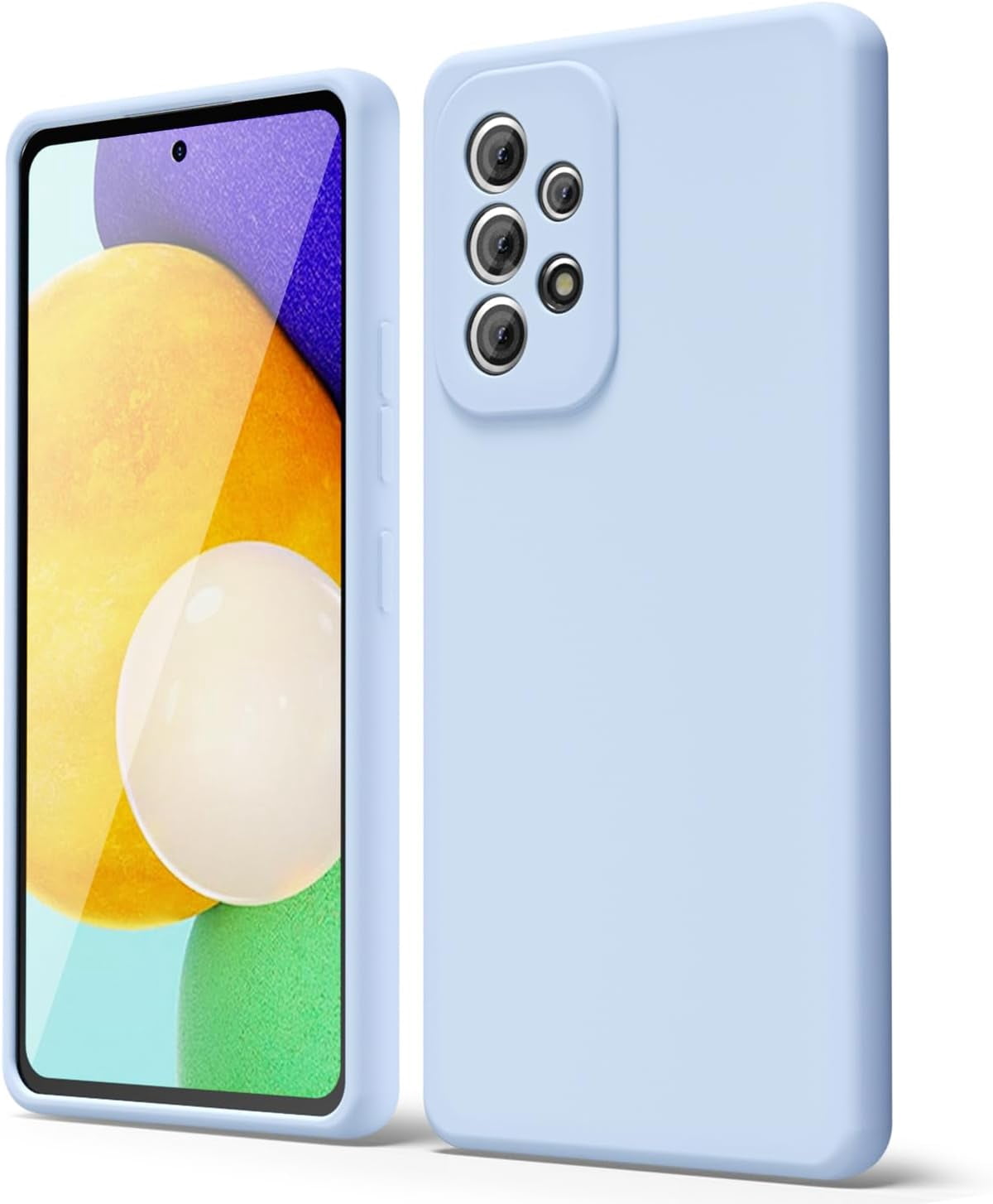 for Samsung Galaxy A52 5G Case Liquid Silicone, Cute Thin Slim Soft ...