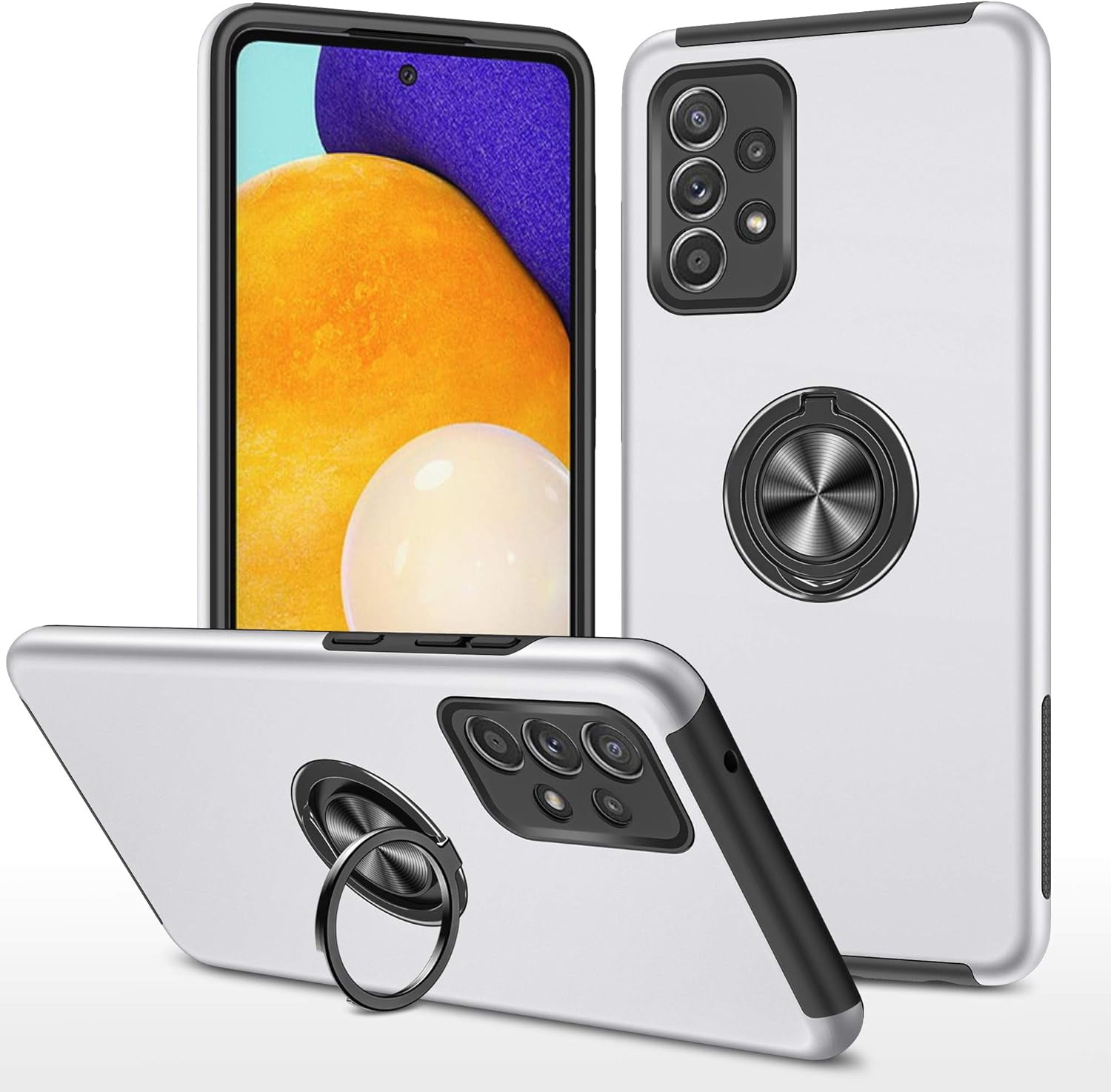 for Samsung Galaxy A52 /A52S 5G, Dual Layer Hard Military Phone Case ...