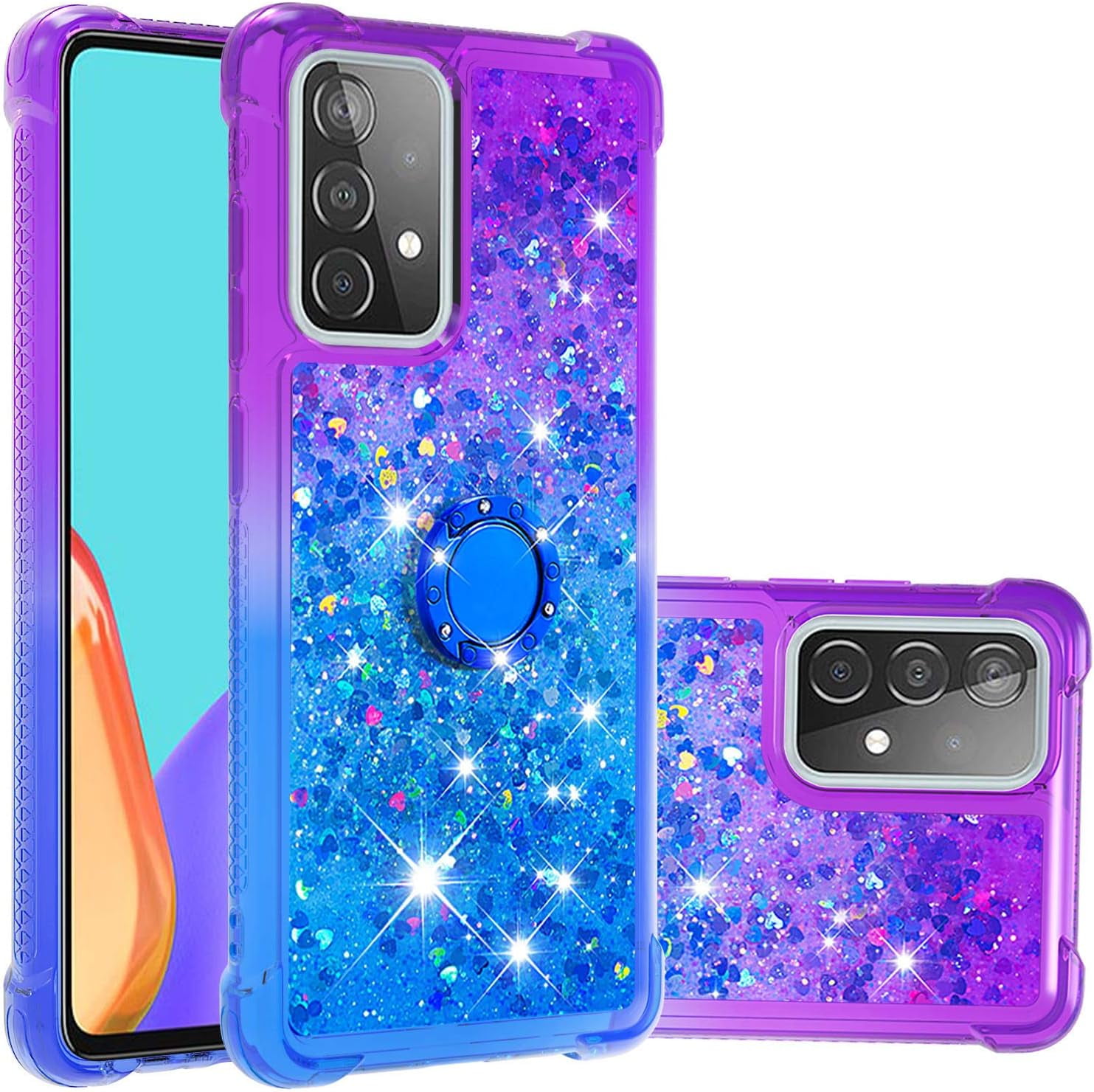 Samsung Galaxy A52 Case, Gradient Quicksand Series Glitter Bling ...