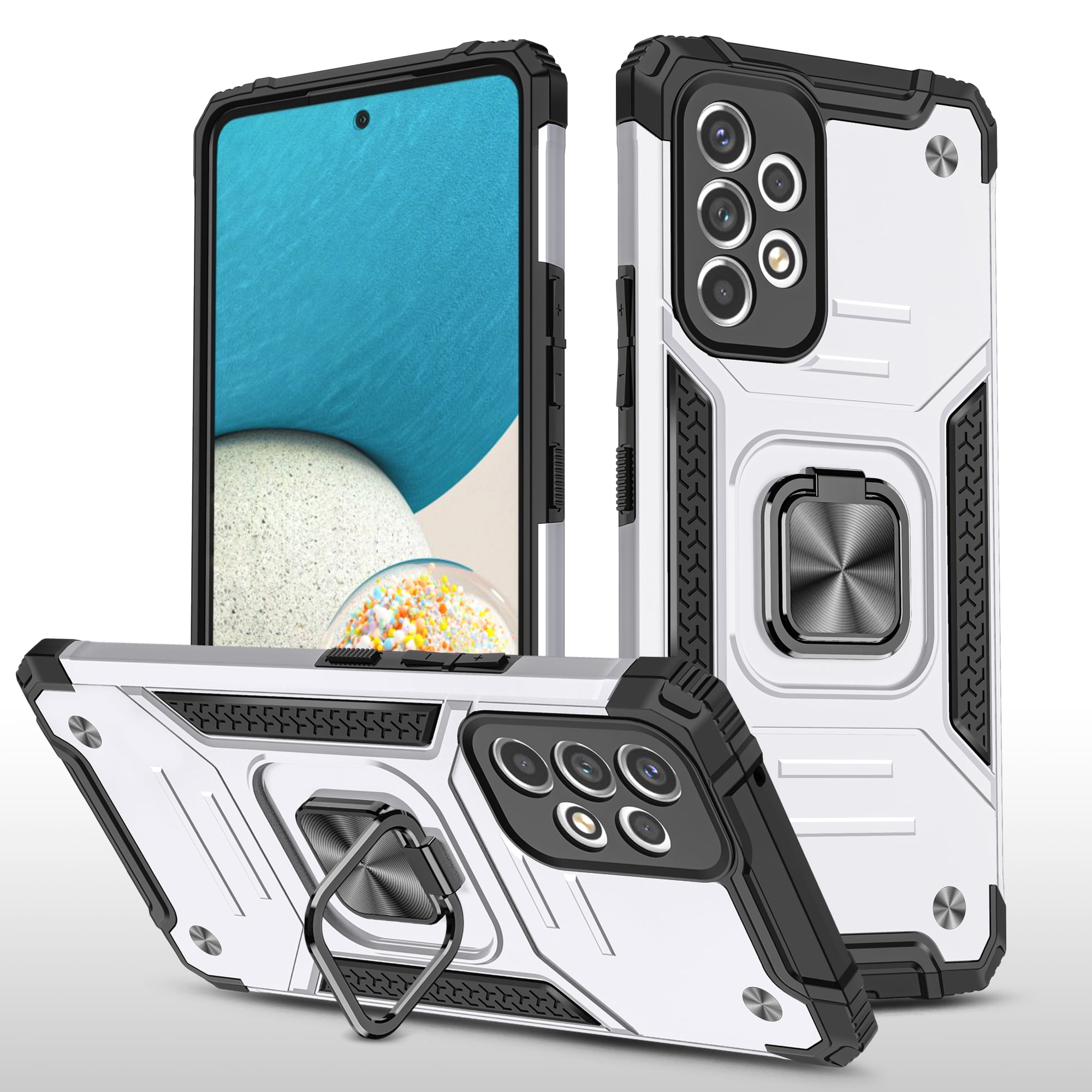 Samsung Galaxy A53 5G Case, Rosebono Hybrid Slim Colorful Armor Cover ...