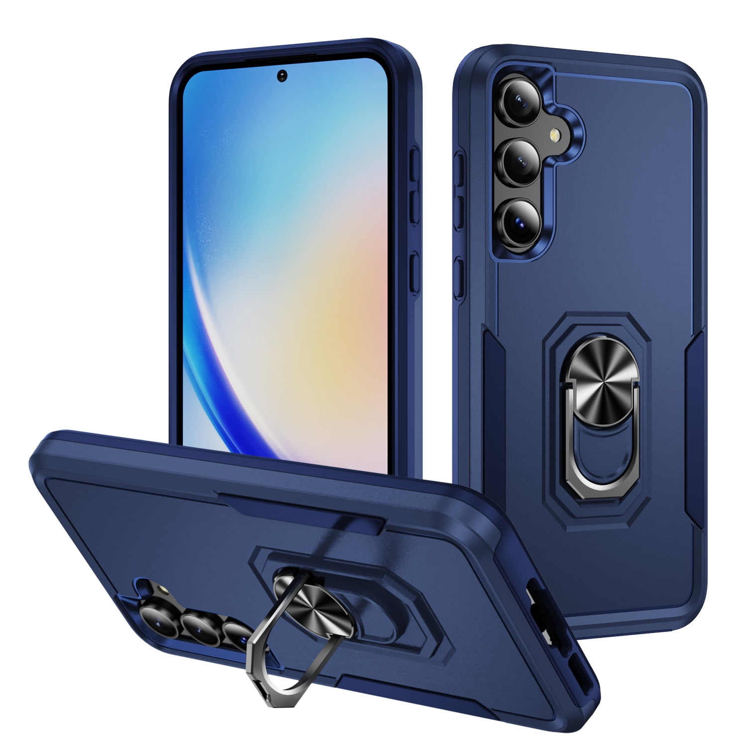 for Samsung Galaxy A54 5G Armor Case with Camera Lens Slide Protection ...
