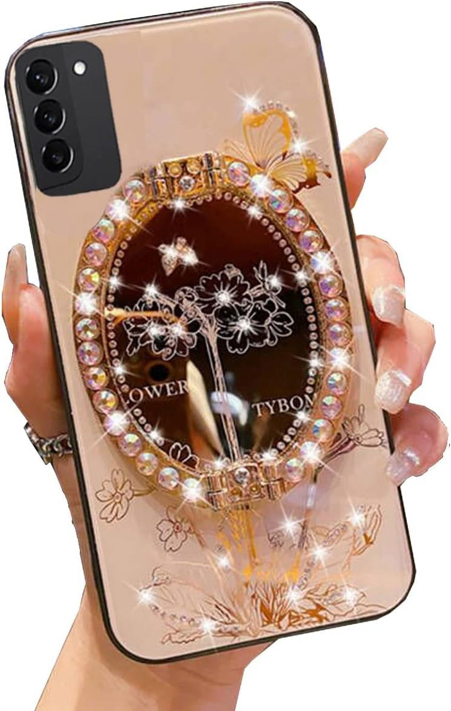 Samsung Galaxy A54 5G Case with Stand, Cute 3D Rhinestones Dimond ...