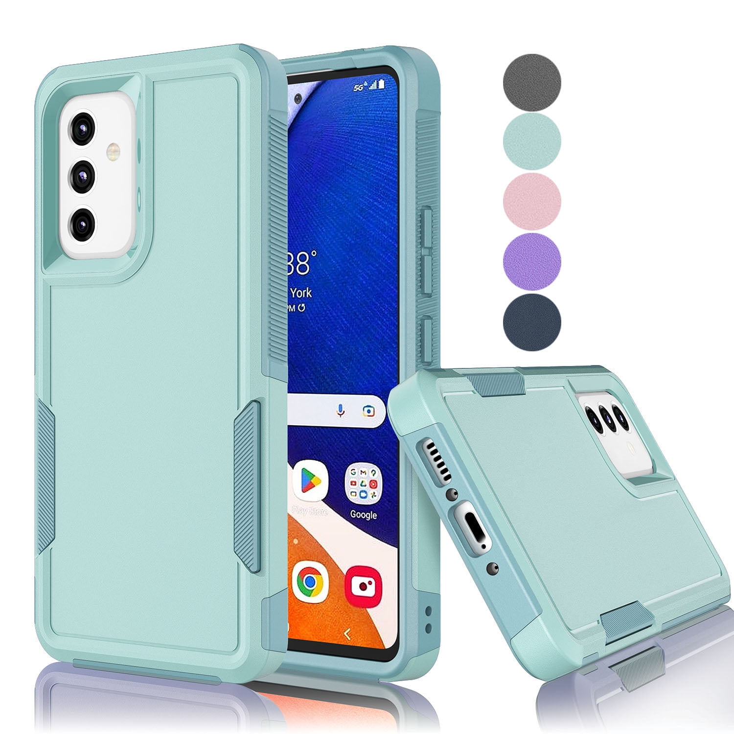 Samsung Galaxy A54 5G 2023 Case, Tekcoo 2-in-1 Shockproof Protection ...