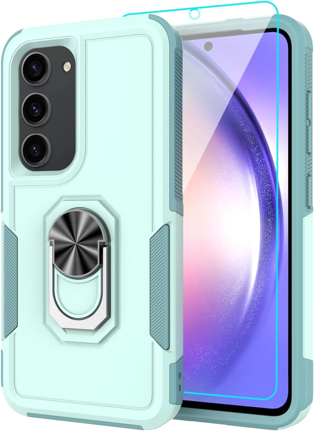 for Samsung Galaxy A54 5G Case with Tempered Glass Screen Protector ...