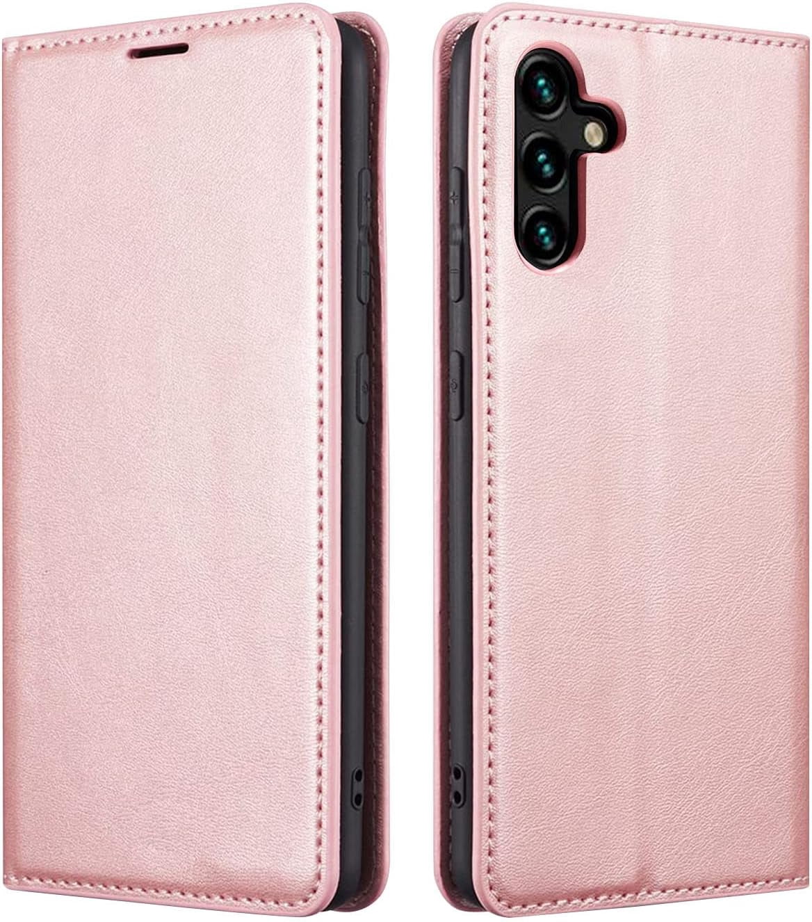 Samsung Galaxy A54 5G Leather Flip Folio Case, Rose Gold - Walmart.com