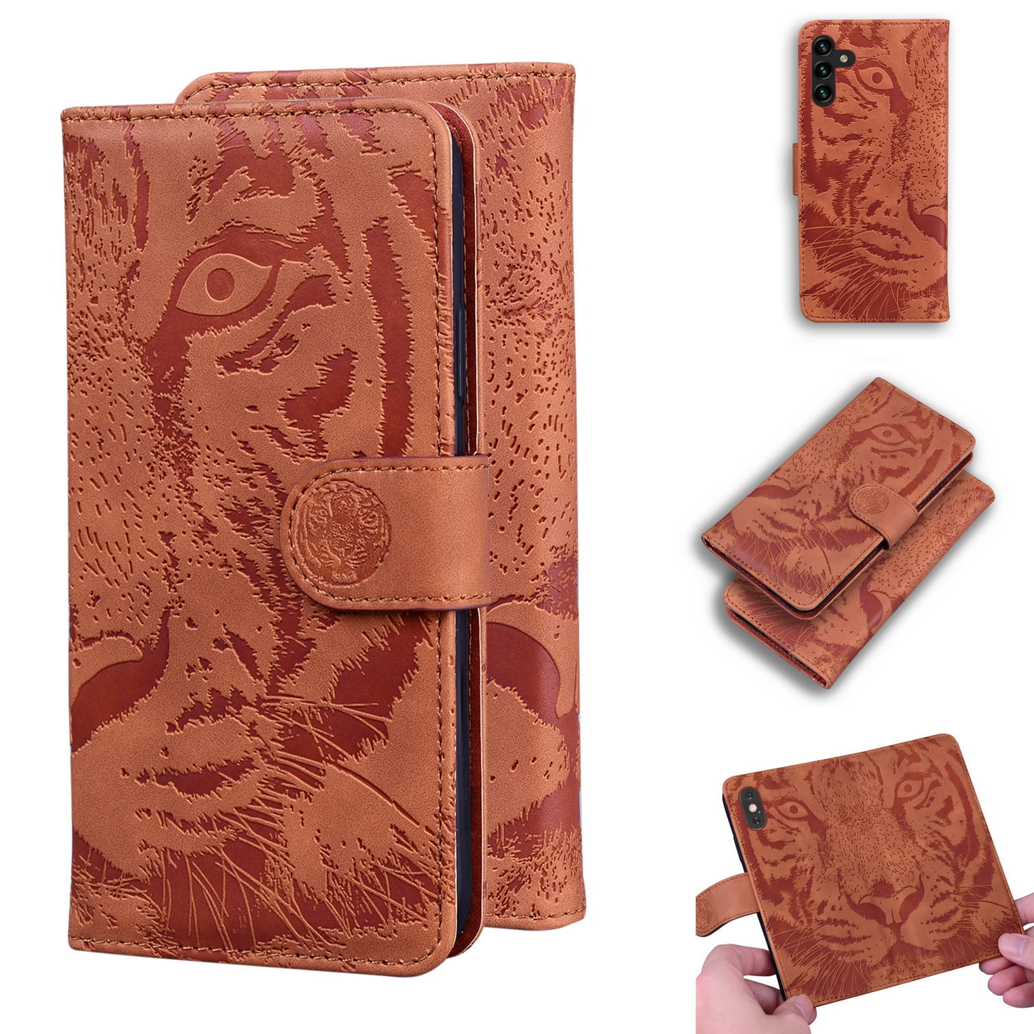 for Samsung Galaxy A54 5G Wallet Case, Flip Case PU Leather Embossed ...
