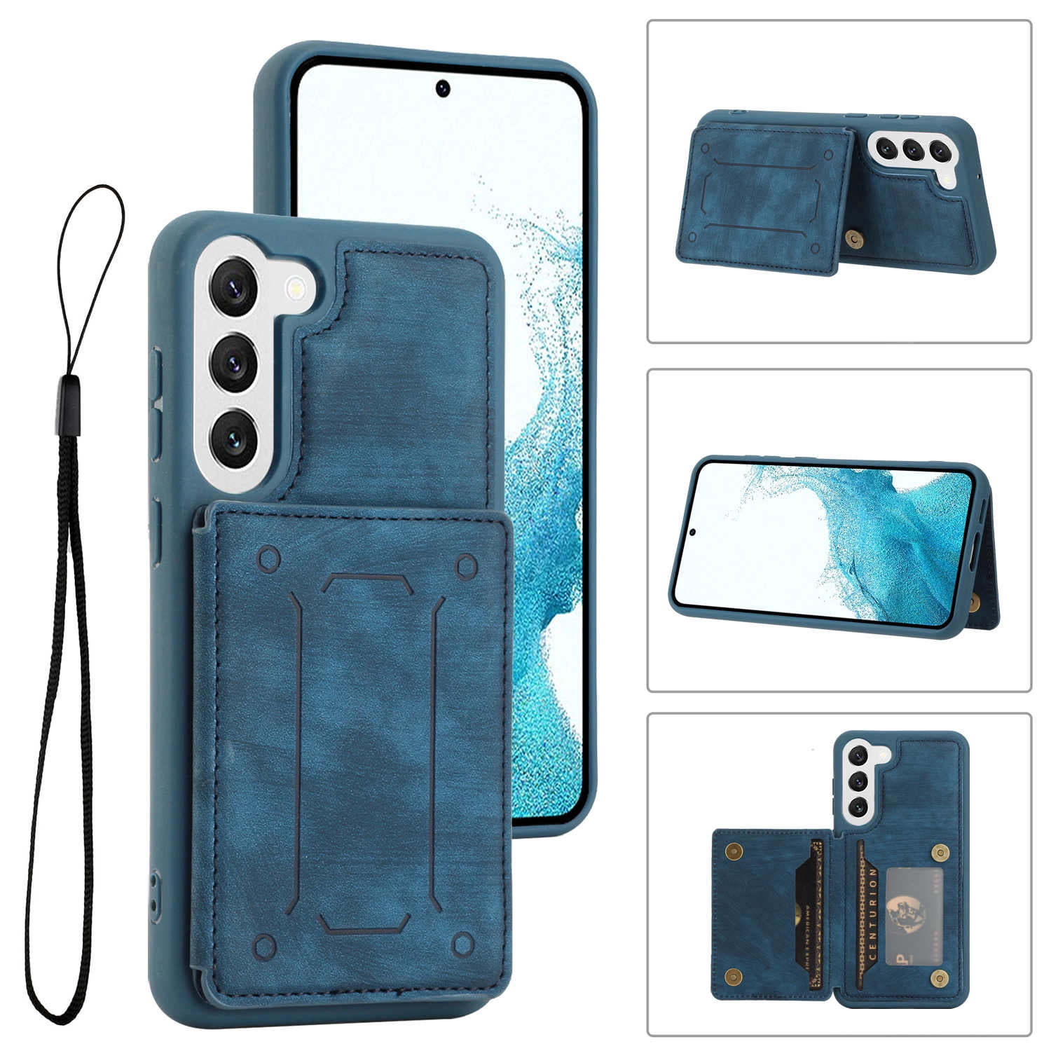 for Samsung Galaxy A54 5G Wallet Case, PU Leather Magnetic Flip Strap ...