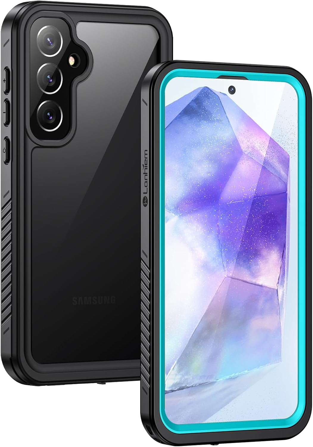 Samsung Galaxy A55 5G Case, IP68 Waterproof Dustproof, Built-in Screen ...