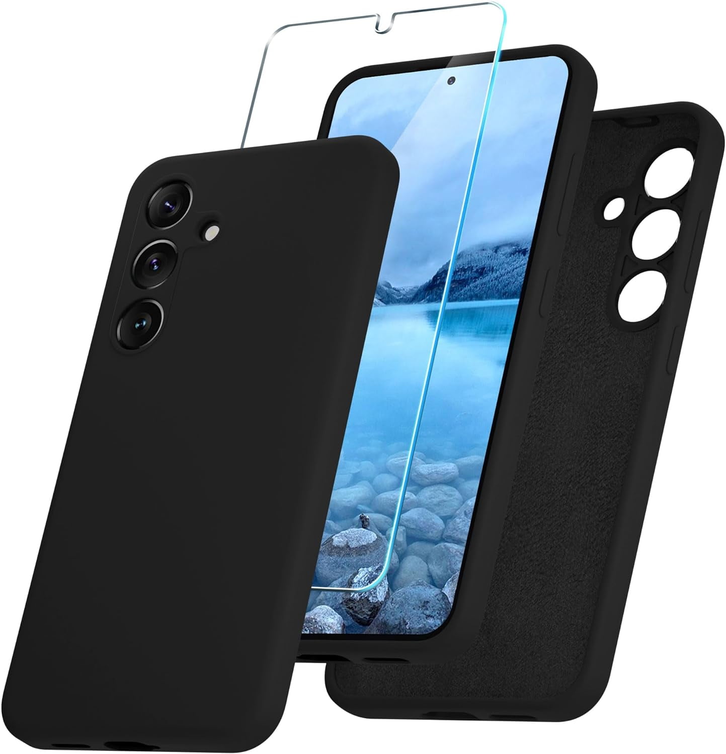 for Samsung Galaxy A55 5G Case, Silicone Phone Case with 1 Screen ...