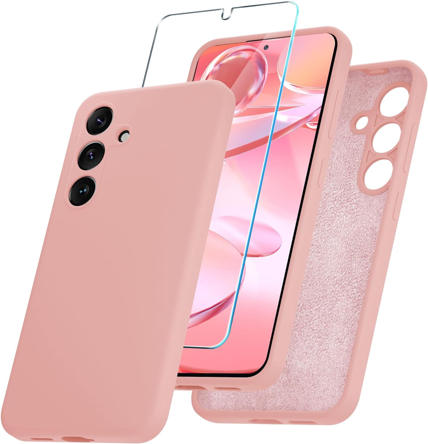 for Samsung Galaxy A55 5G Case, Silicone Phone Case with 1 Screen ...