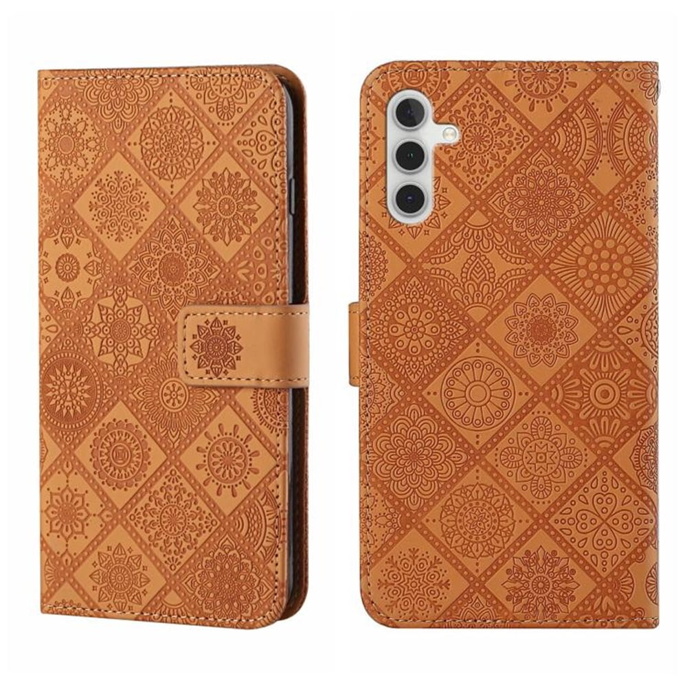 For Samsung Galaxy A56 5G 6.7" Ethnic Wind Embossed Strong Magnetic ...
