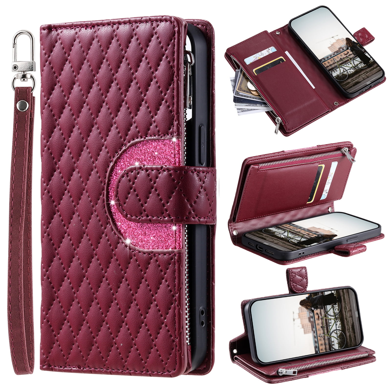 for Samsung Galaxy A56 5G Crossbody Wallet Case with Card Holders ...