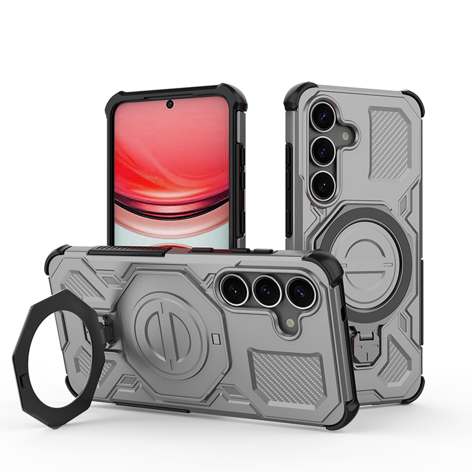 For Samsung Galaxy A56 5G Magnetic Phone Case,With Contractile Ring ...