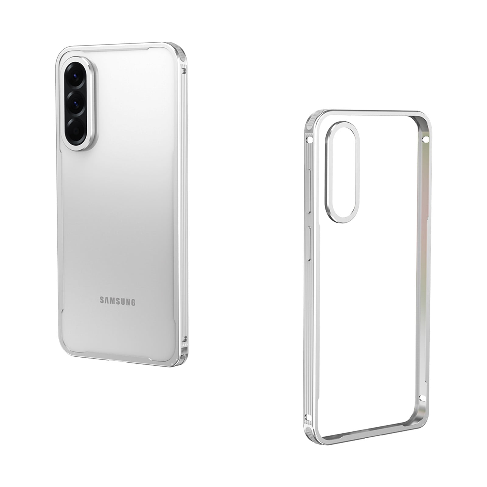 For Samsung Galaxy A56 5G Metal Bumper Phone Case,Slim Fit No Back ...