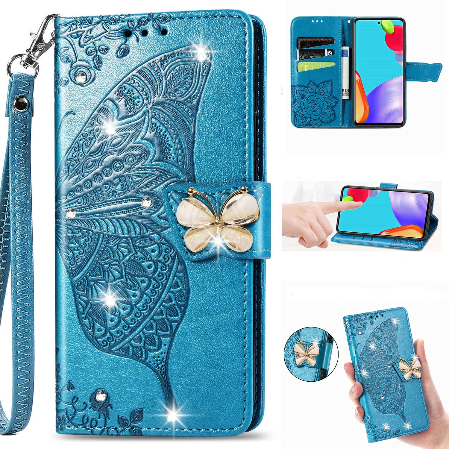for Samsung Galaxy A56 5G Phone Case Wallet, Women Flip Folio Cover ...
