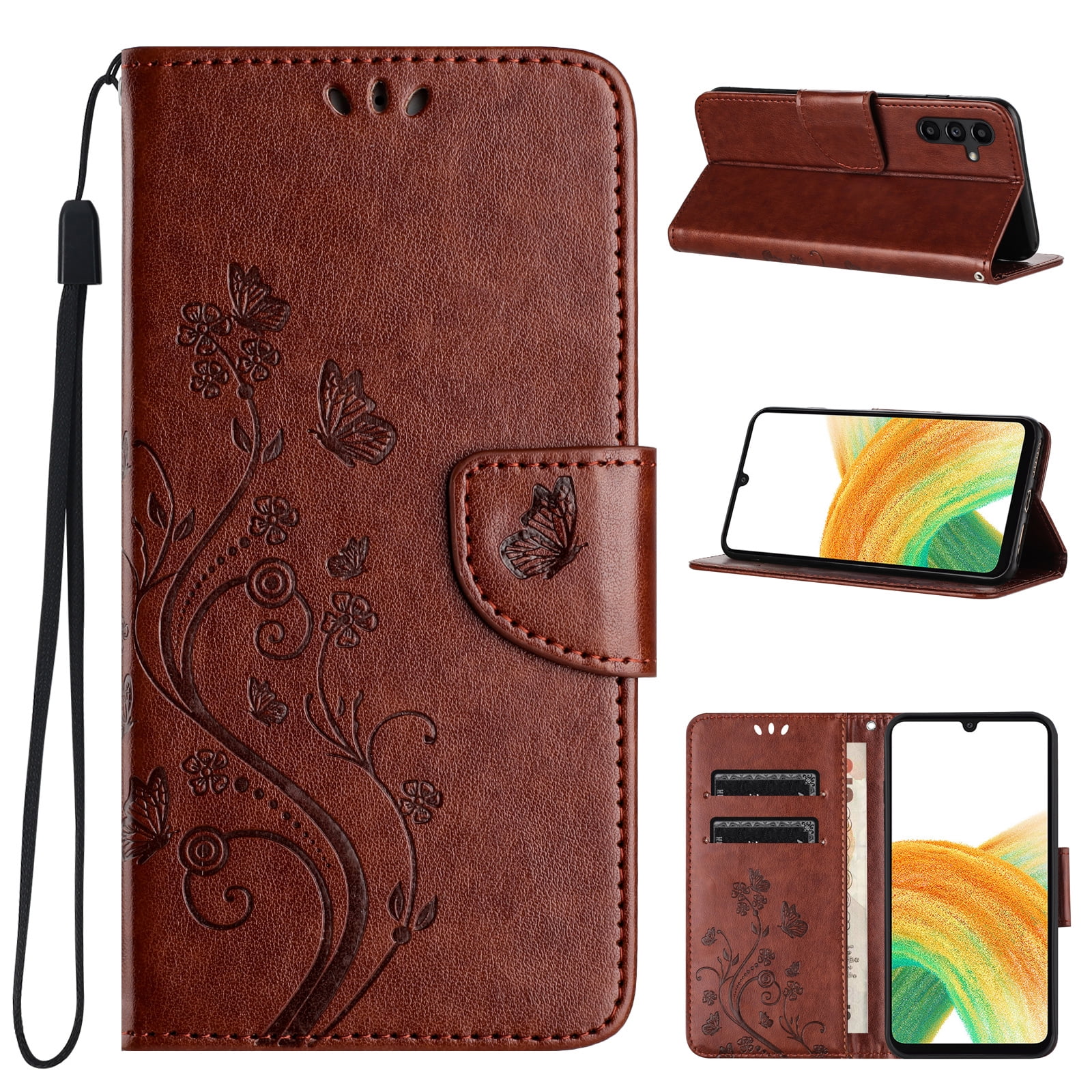 for Samsung Galaxy A56 5G Phone Case Wallet,Women Flip Folio Kickstand ...