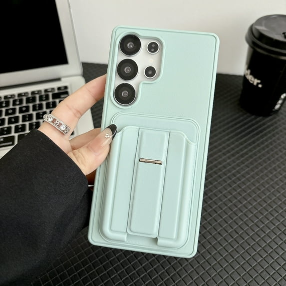 for Samsung Galaxy A56 5G Protective Back Case with PU Leather ...