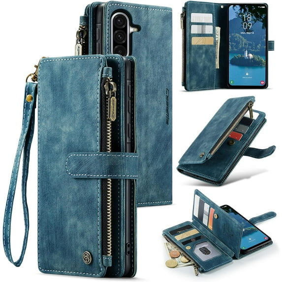 For Samsung Galaxy A56 5G Wallet Case with Card Holder Kickstand ...