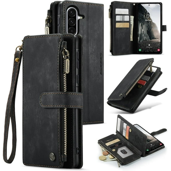 For Samsung Galaxy A56 5G Wallet Case with Card Holder Kickstand ...