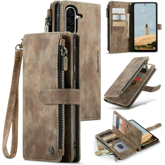 For Samsung Galaxy A56 5G Wallet Case with Card Holder Kickstand ...
