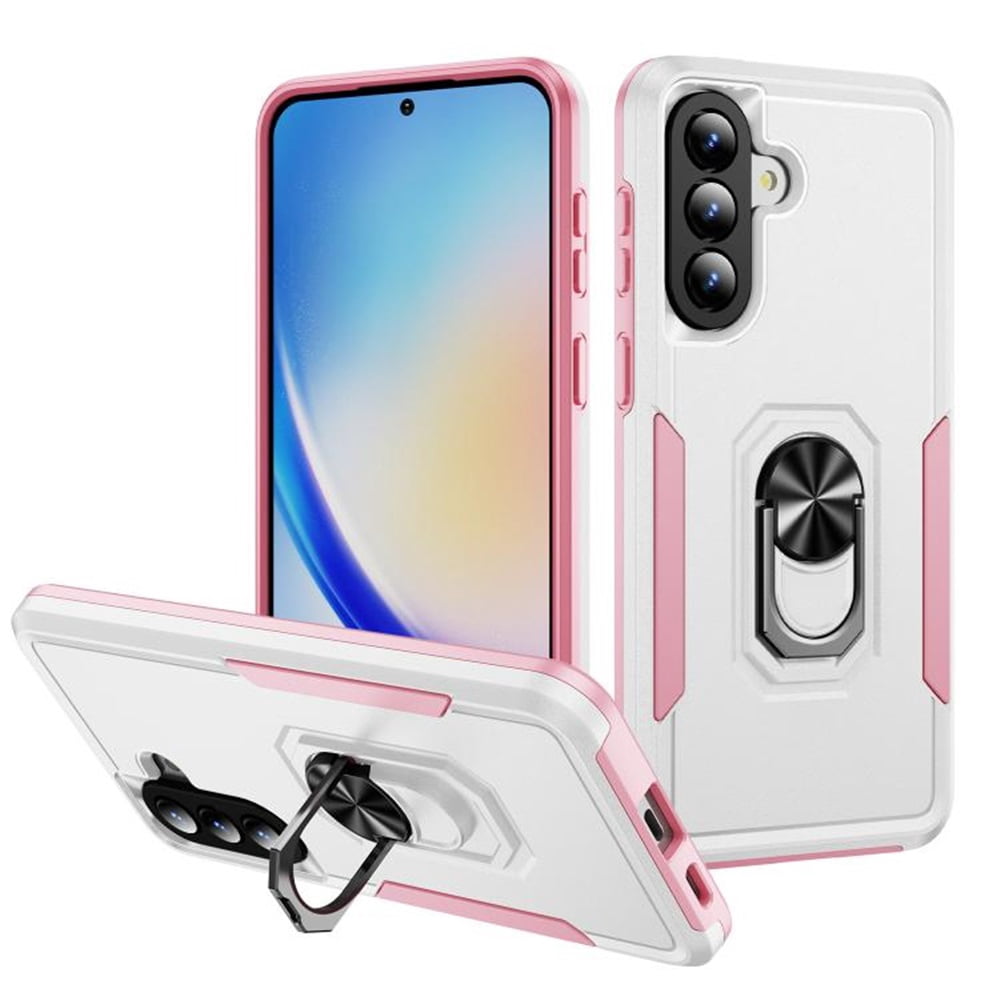 For Samsung Galaxy A57 5G Case With 360° Rotation Metal Ring Holder ...