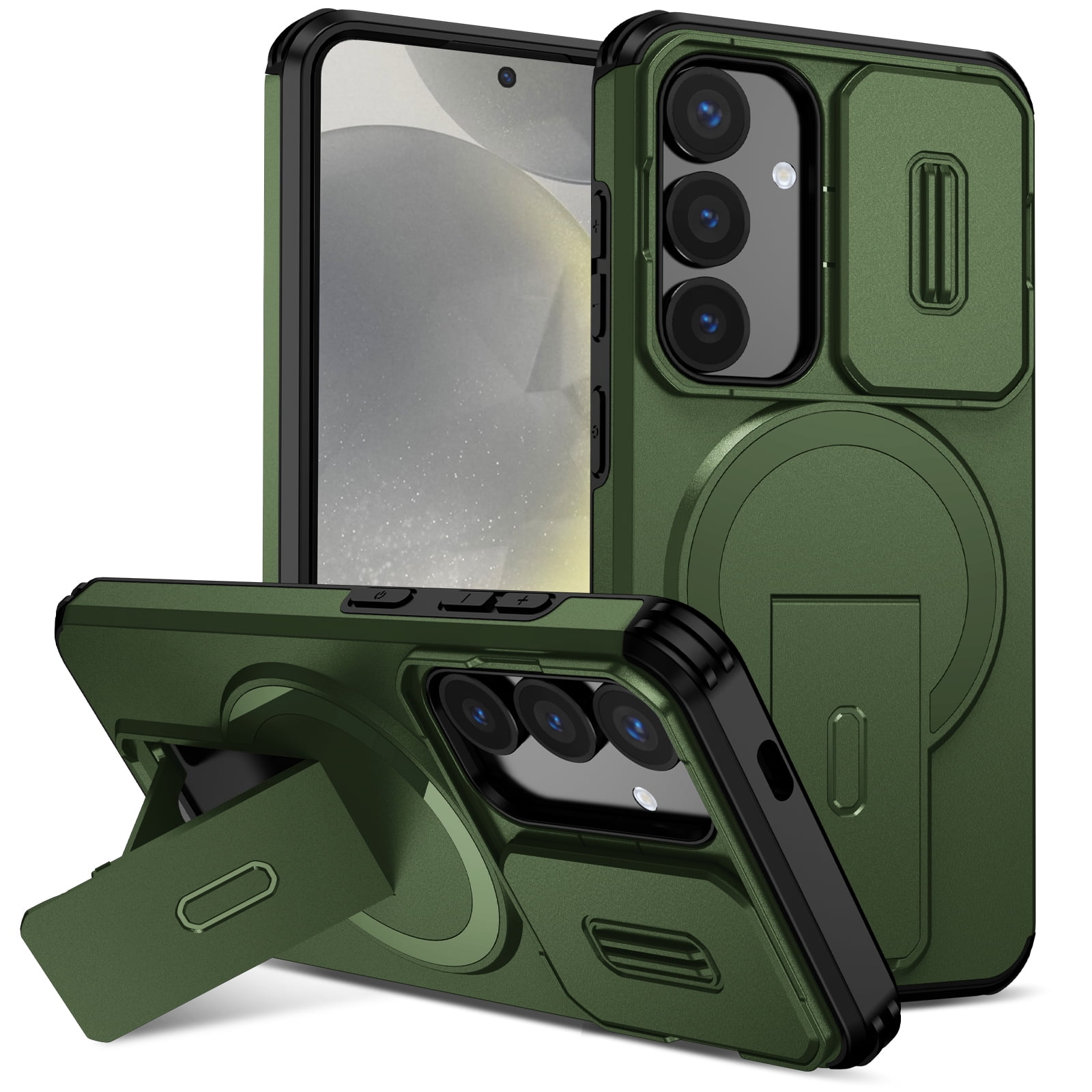 For Samsung Galaxy A57 Rugged Phone Case,With Invisible Kickstand ...