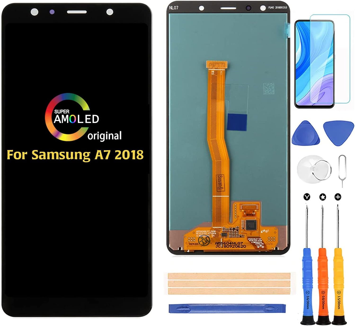 for Samsung Galaxy A7 2018【OLED】 A750 SM-A750G/DS 6.0inch LCD Display ...