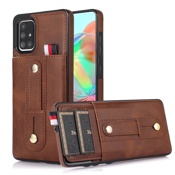 for Samsung Galaxy A71 5G Case Wallet with Slide Credit Card Holder ...